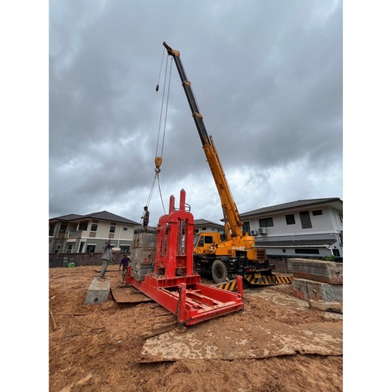 เสาเข็มแบบกดไฮดรอลิค (jack in pile) | รับเจาะเสาเข็ม ตอกเสาเข็มไมโครไพล ...